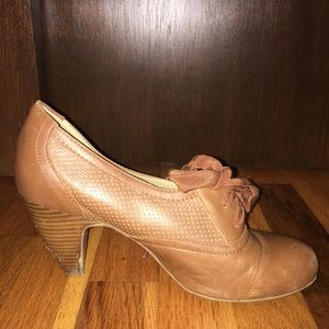 Crown Vintage | Shoes | Crown Royal Brown Loafer Heels | Poshmark